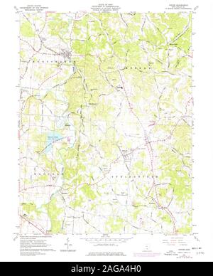 Vinton, Ohio, map 1961, 1:24000, United States of America by Timeless ...