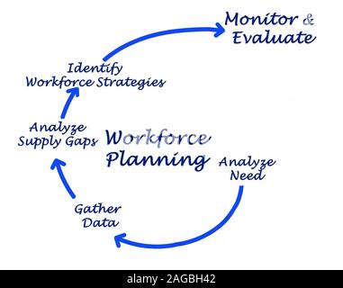 Diagram of Workforce Planning Stock Photo - Alamy