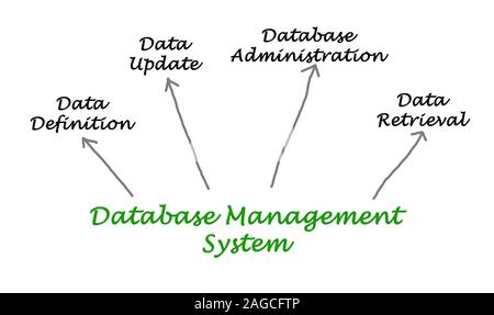 Diagram of Database Management System Stock Photo - Alamy