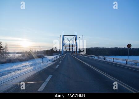 Urban Finnish Vihantasalmi bridge design on the way to Lahti Finland ...
