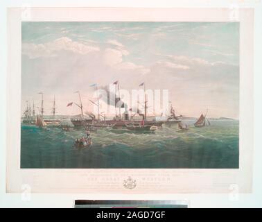 The Great-Western Steam Ship 1838 H. Papprill after J.S. Coteman Stock ...