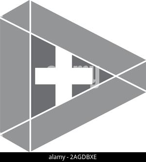 KEY triangle letter logo design with triangle shape. KEY triangle logo ...