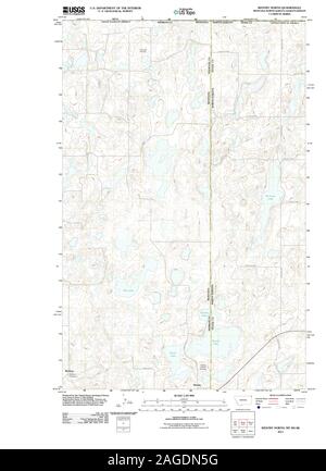 USGS TOPO Map North Dakota ND Cannon Ball 20110401 TM Inverted ...