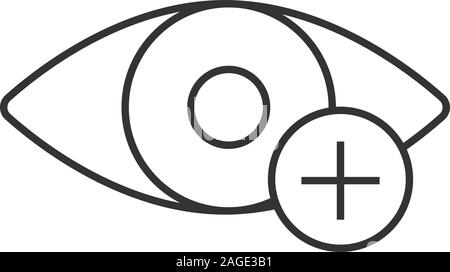 farsightedness icon vector. Isolated contour symbol illustration Stock ...