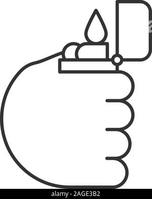 Hand holding lighter illustration drawing design Stock Vector Image ...