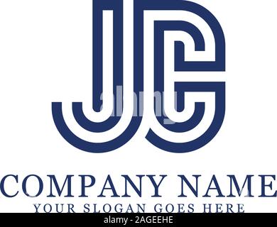 letter JC Logo Design Vector Template. Initial Linked Letter Design JC ...