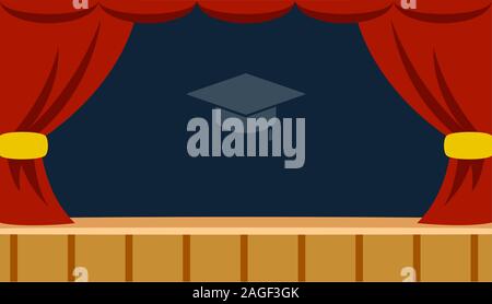 Graduation speech isolated cartoon vector illustrations Stock Vector ...