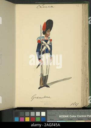 Italy Italian soldier. Lucca, 1815-1850.; Italy Italian soldier. Lucca ...