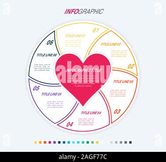 Love concept infographic template, wedding celebration vector icon set ...