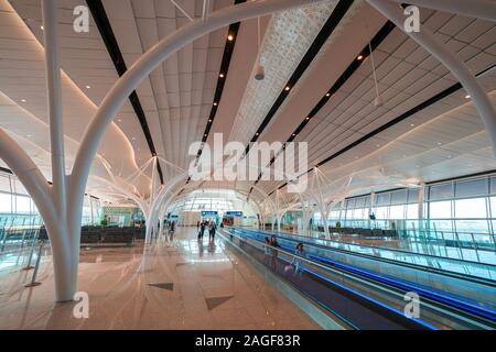 Interior view of the brand new Terminal 1 at the King Abdulaziz ...