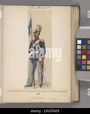 Italy Italian soldier. Sardinia, 1843-1845; Italy Italian soldier ...