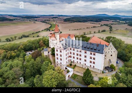 Air view of The Veste Heldburg fortress near Bad Colberg-Heldburg in ...