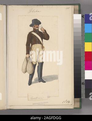 Italy Italian soldier, 1810; Italy Italian soldier, 1810 Stock Photo ...
