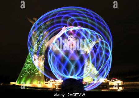 LED Hooper Daiquiri Dusk performs at a preview for Fire & Light: 2020 ...