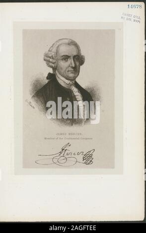 A portrait of James Mercer, a member of the Continental Congress during ...