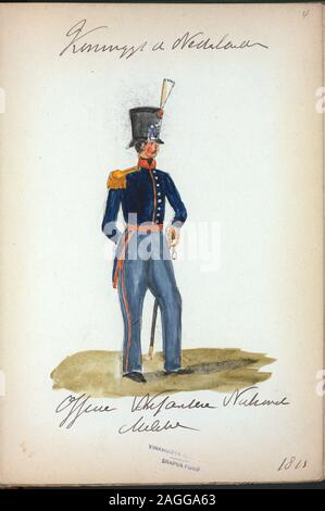 Nederlanden. Officier Infanterie. (1815); Nederlanden. Officier ...