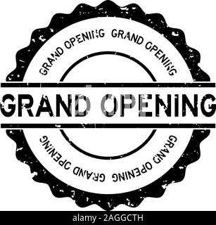 grand opening stamp. grand opening round sign. label on transparent ...