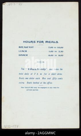COLORED DRAWING OF HOTEL LOBBY; LUNCH [held by] THE LAKEWOOD [at ...