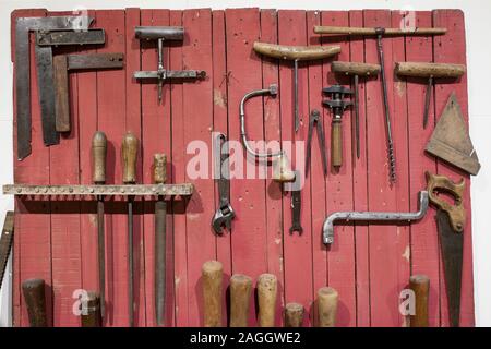 Cooperage tools used for the barrel-making process., The Château ...