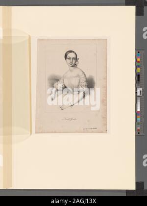 Three-quarter length portrait of Lucile Grahn in costume of La sylphide ...