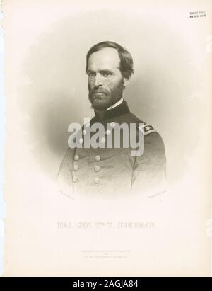 Portrait of Maj. Gen. William T. Sherman, officer of the Federal Army ...