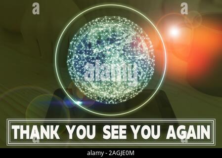 Writing note showing Thank You See You Again. Business concept for ...