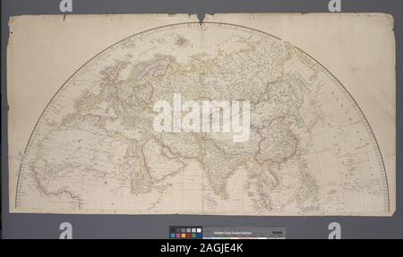 Map of the world on a globular projection Stock Photo - Alamy