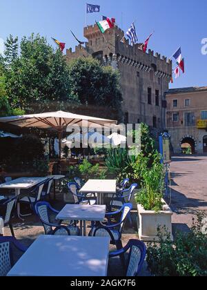 Grimaldi castle to the old village of Haut de Cagnes South of France ...