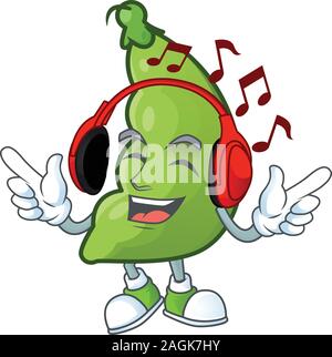 Singing cartoon fresh green beans for cooking Stock Vector Image & Art ...