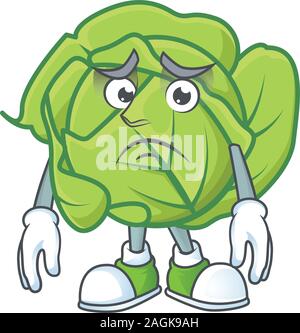 Afraid lettuce character cartoon style Stock Vector Image & Art - Alamy
