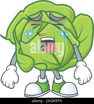 Crying lettuce character cartoon style Stock Vector Image & Art - Alamy