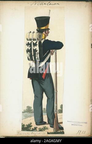 Netherlands dutch holland soldier, 1823 [part 1].; Netherlands dutch ...