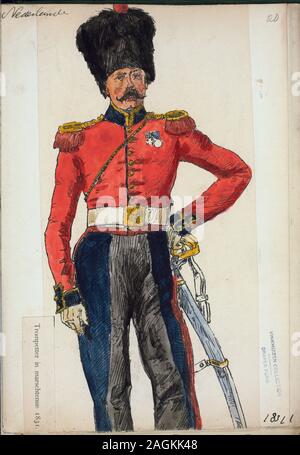 Netherlands dutch holland soldier, 1830-32.; Netherlands dutch holland ...