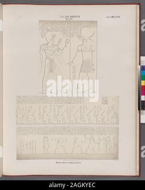 Theben (Thebes) Bab el Meluk (Bîbân el-Mulûk)- Grundriss (und ...