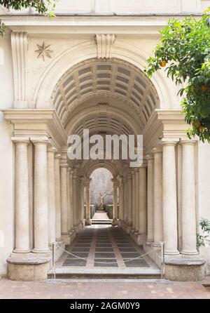 Italy Rome Galleria Spada Gallery Palazzo colonnade built with forced ...
