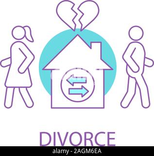 division of property at divorce pictogram vector illustration EPS10 ...
