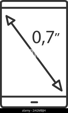 diagonal computer monitor line icon vector illustration Stock Vector ...