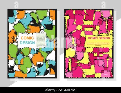 Color comics book cover vertical backdrop Stock Vector Image & Art - Alamy