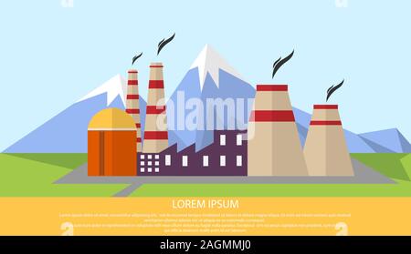 Nuclear icon, graphics resource template, vector illustration Stock ...