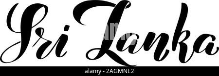 Love typography Sri Lanka flag design vector beautiful lettering Stock ...
