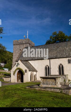 Church of St Cadoc in the village of Cheriton on the Gower Peninsula in ...