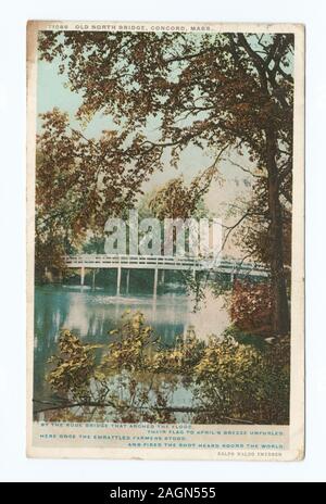 Old North Bridge, Concord, Mass. , Bridges, Historical markers. Leon ...
