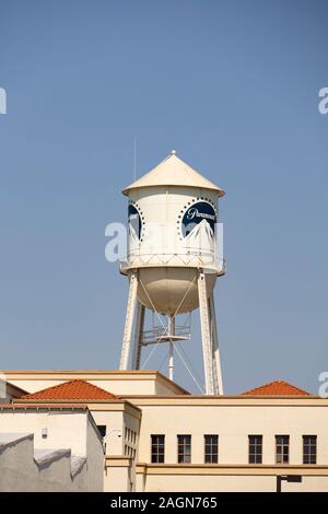 Water tower at the Paramount Studios Hollywood Los Angeles California ...