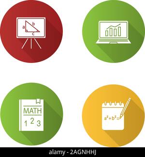 Math textbook glyph icon. Mathematics book. Elementary math. Silhouette ...