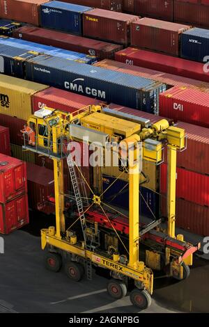 Container Port, Greenock, Inverclyde, Scotland, United Kingdom Stock ...