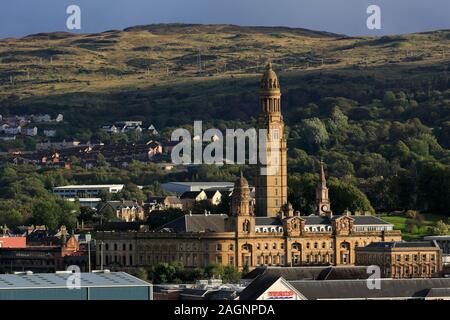 Town Hall, Greenock, Inverclyde, Scotland, United Kingdom Stock Photo ...