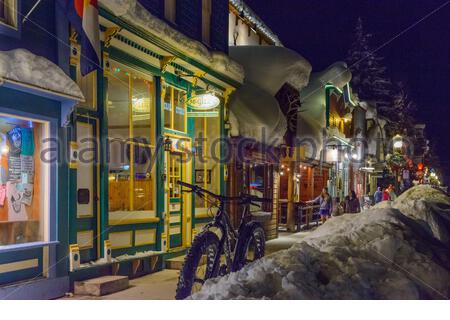 Restaurant, Downtown Crested Butte, Colorado, USA Stock Photo - Alamy