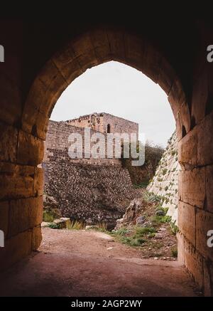 Syria. The ruins of the 12th century fortress of Sahyoun better known ...