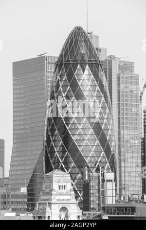 August 21, 2019 – Cucumber Building, London, United Kingdom. Just one ...