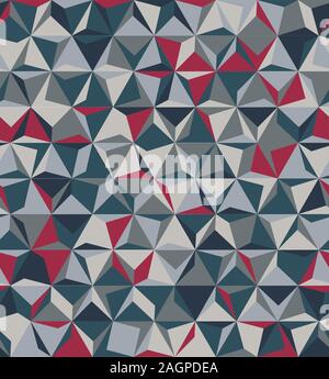 Vector truchet geometric triangle seamless pattern background ...